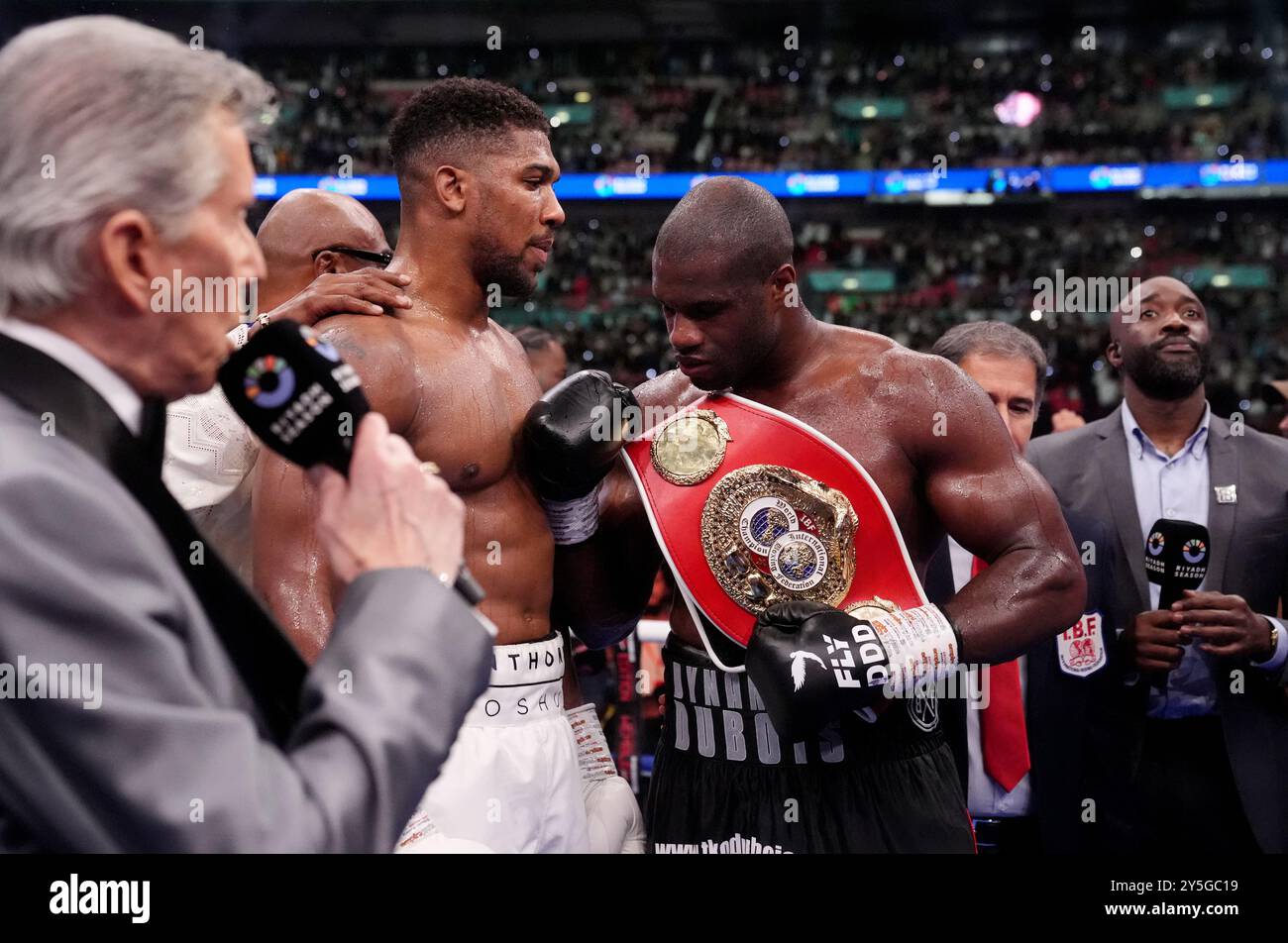 Previously unissued photo dated 21/09/2024 of Anthony Joshua and Daniel ...