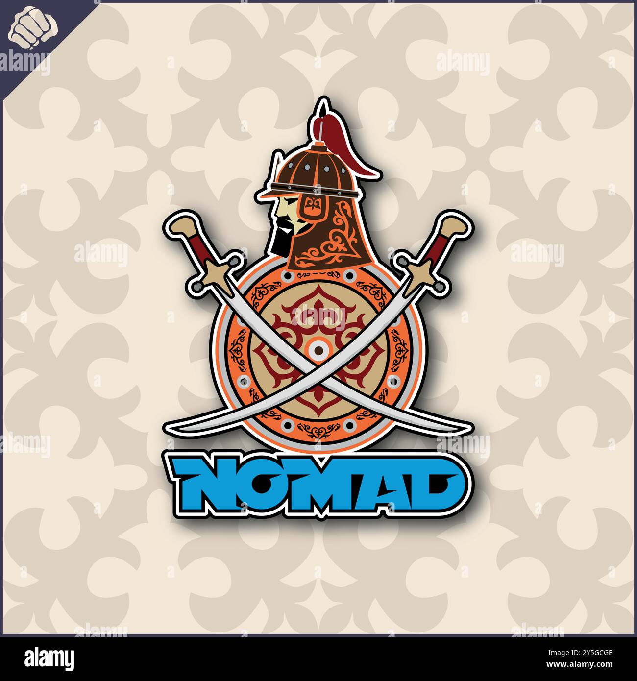 Ethnic patterns. Traditions of nomads, Kazakh steppes, Asian Mongolian ...