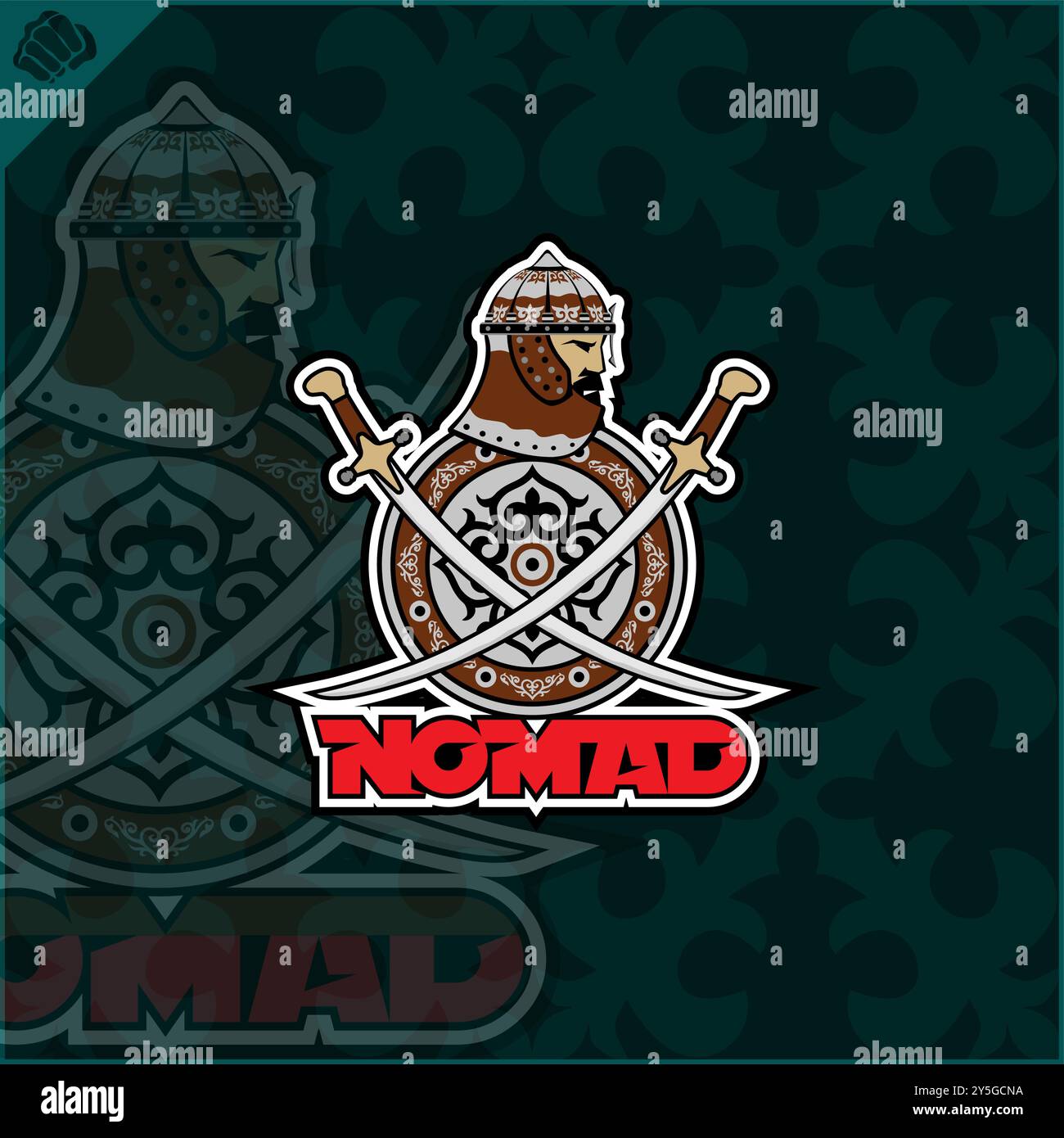 Ethnic patterns. Traditions of nomads, Kazakh steppes, Asian Mongolian ...