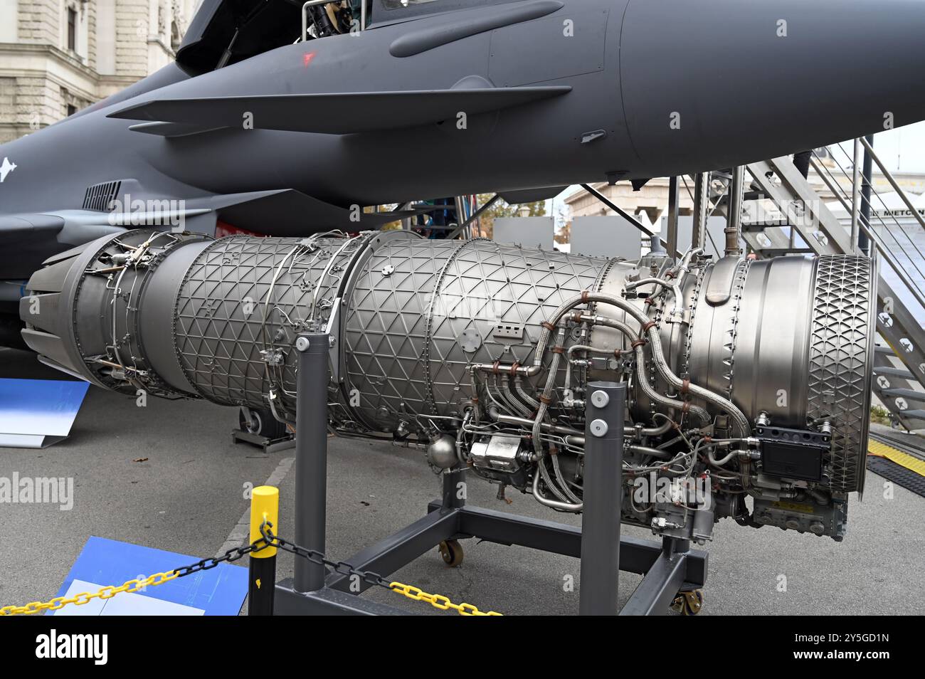 Military fighter airplane engine technology,industry Stock Photo - Alamy