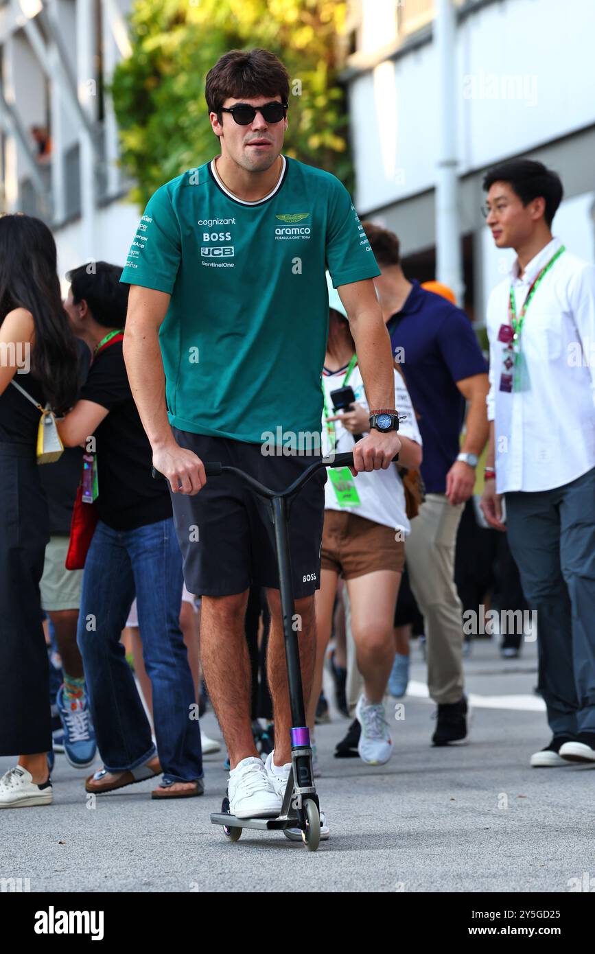 Singapore, Singapore. 22nd Sep, 2024. Lance Stroll (CDN) Aston Martin ...