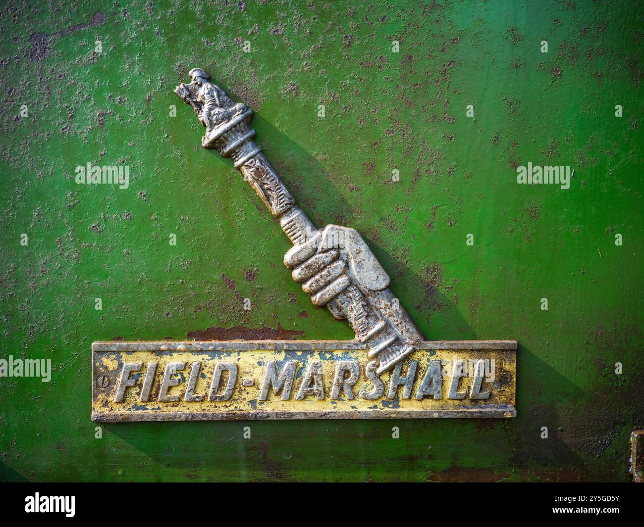 FIELD MARSHALL EMBLEM SAINT MAWGAN VINTAGE STEAM RALLY TRACTORS Stock ...
