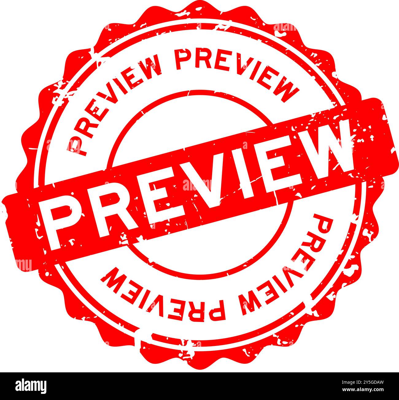 Grunge red preview word round rubber seal stamp on white background Stock Vector Image & Art - Alamy