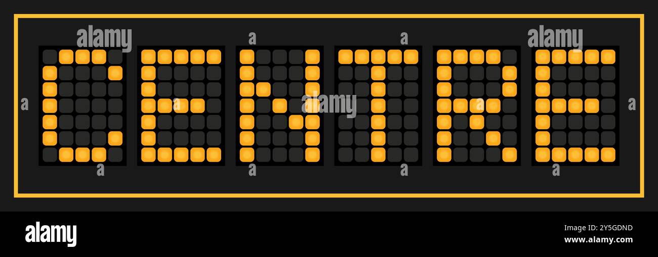 Orange color led banner in word centre on black background Stock Vector ...