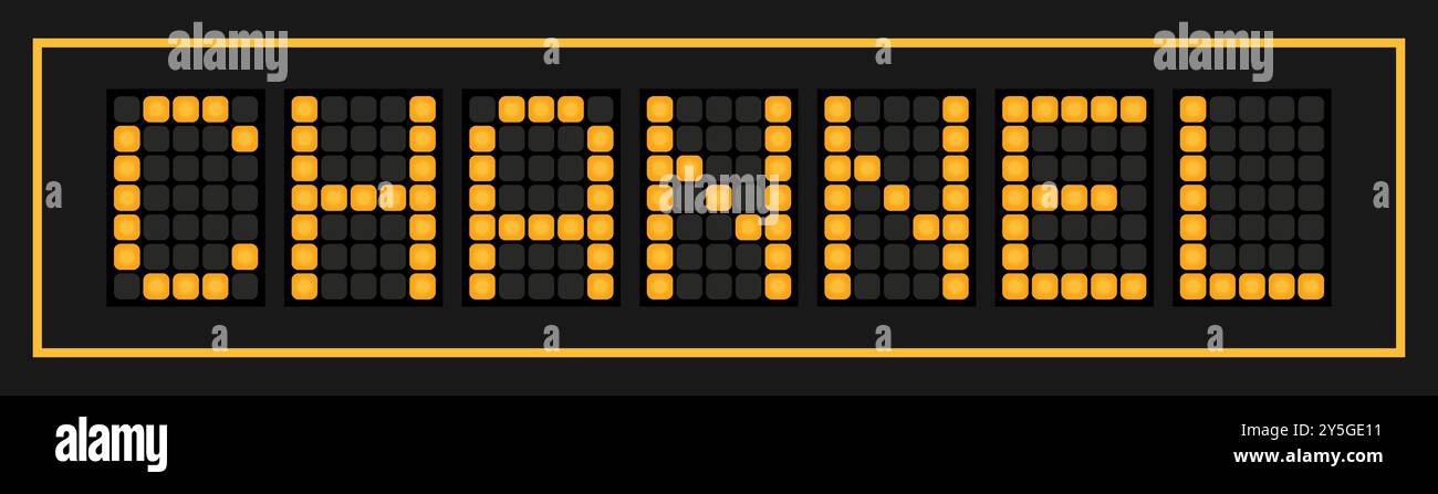 Orange color led banner in word channel on black background Stock ...