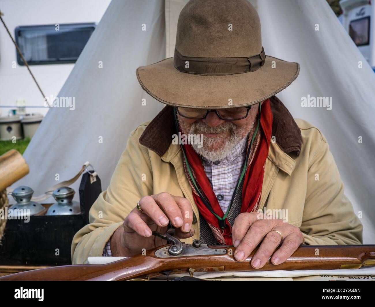 Cowboy and western re enactment hi-res stock photography and images - Alamy