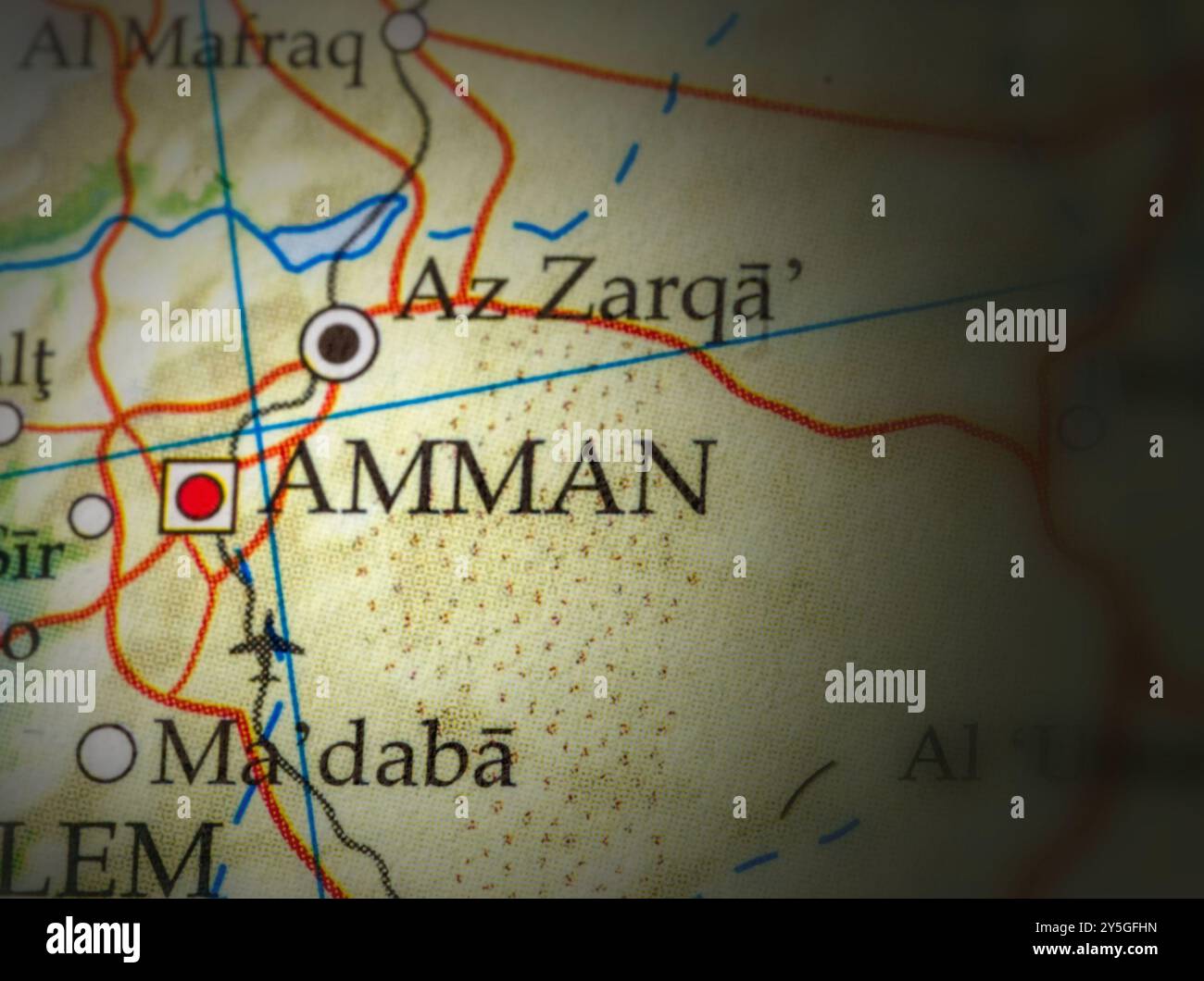 Amman map hi-res stock photography and images - Alamy