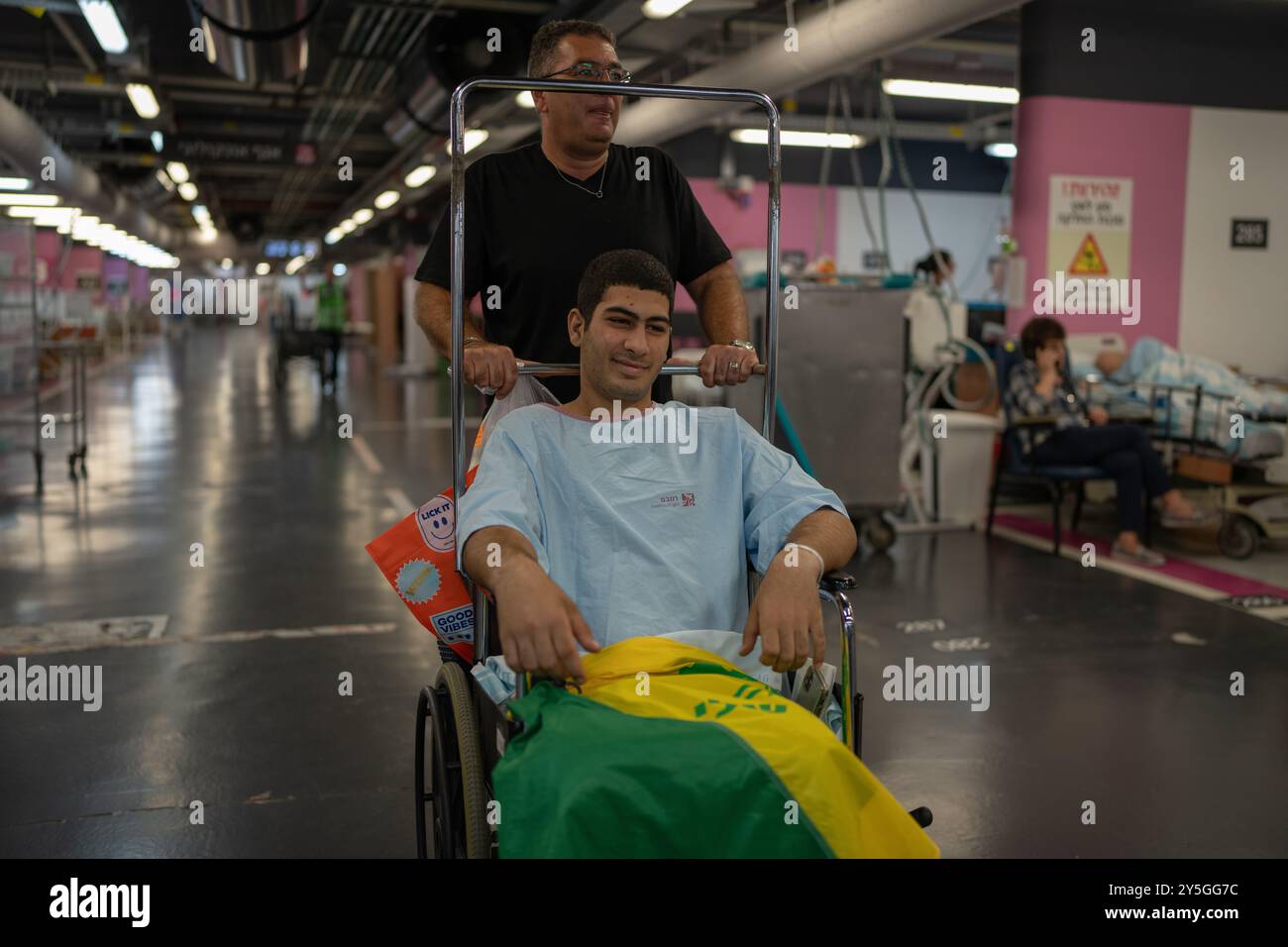 Haifa, Israel. 22nd Sep, 2024. Paramedics assist medical staff at ...