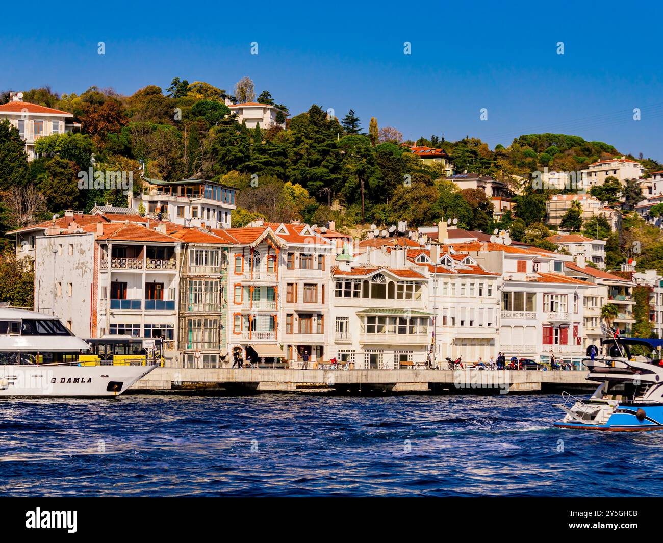 Buildings On The Bosphorus In Istanbul
