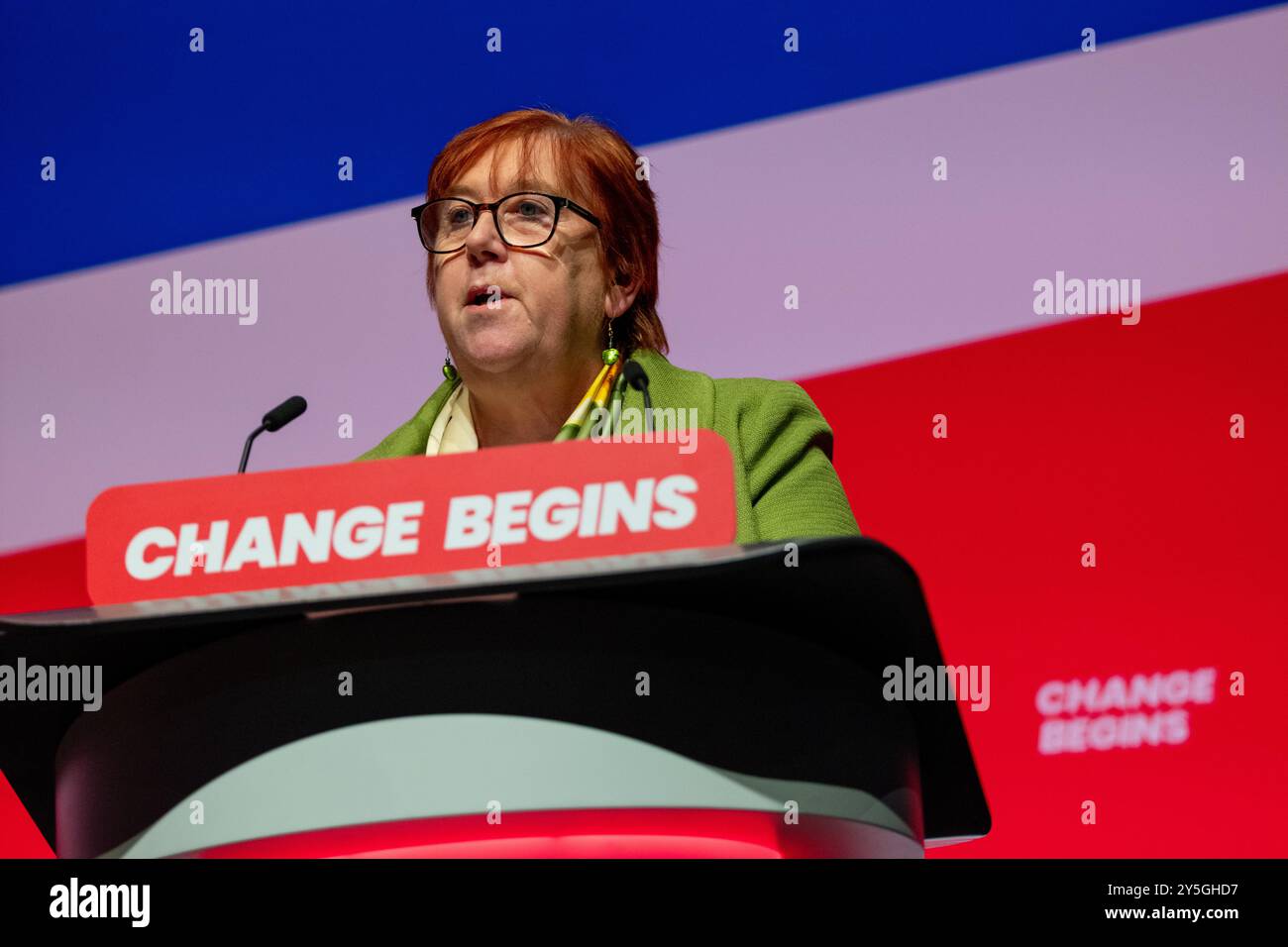 Liverpool, UK. 22nd Sep 2024. Lynne Morris, Chair Conference ...