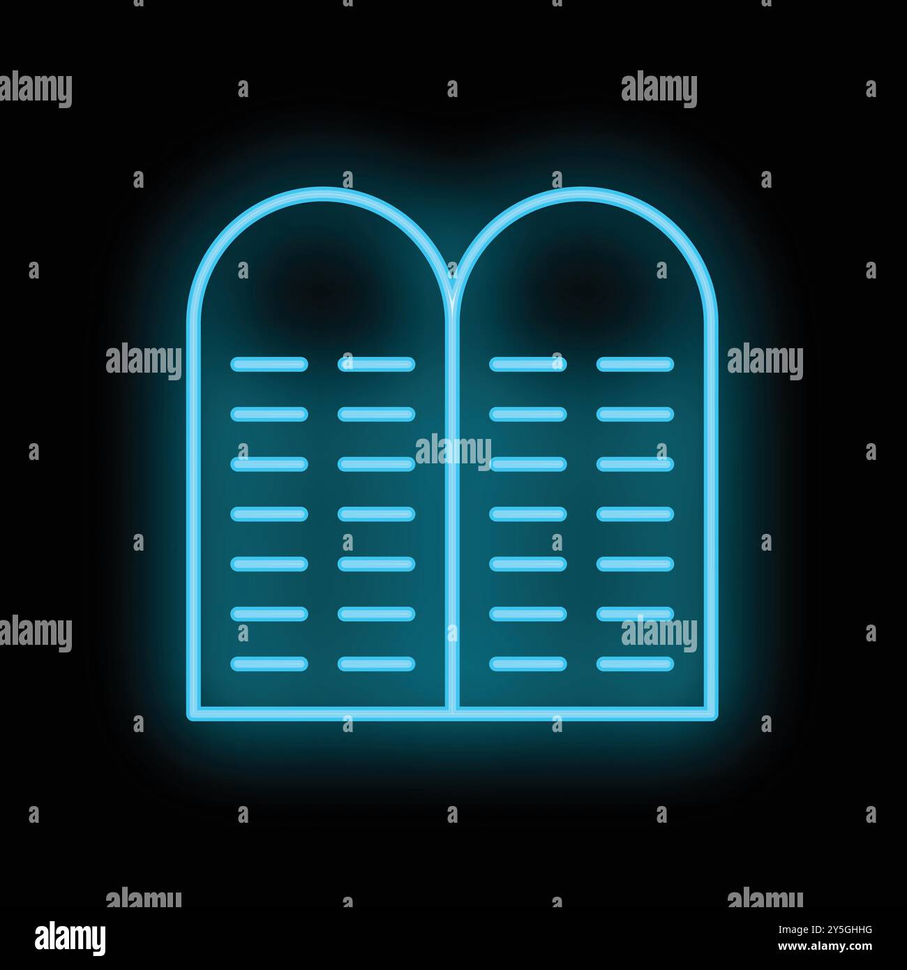 Ten Commandments On Mount Sinai Stock Vector Images Alamy