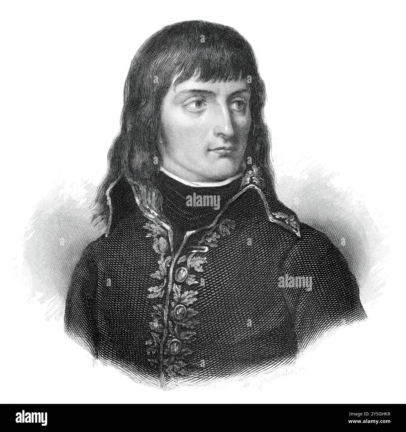 Napoleon Bonaparte (1769-1821 ) - Portrait, Historical engraving Stock ...