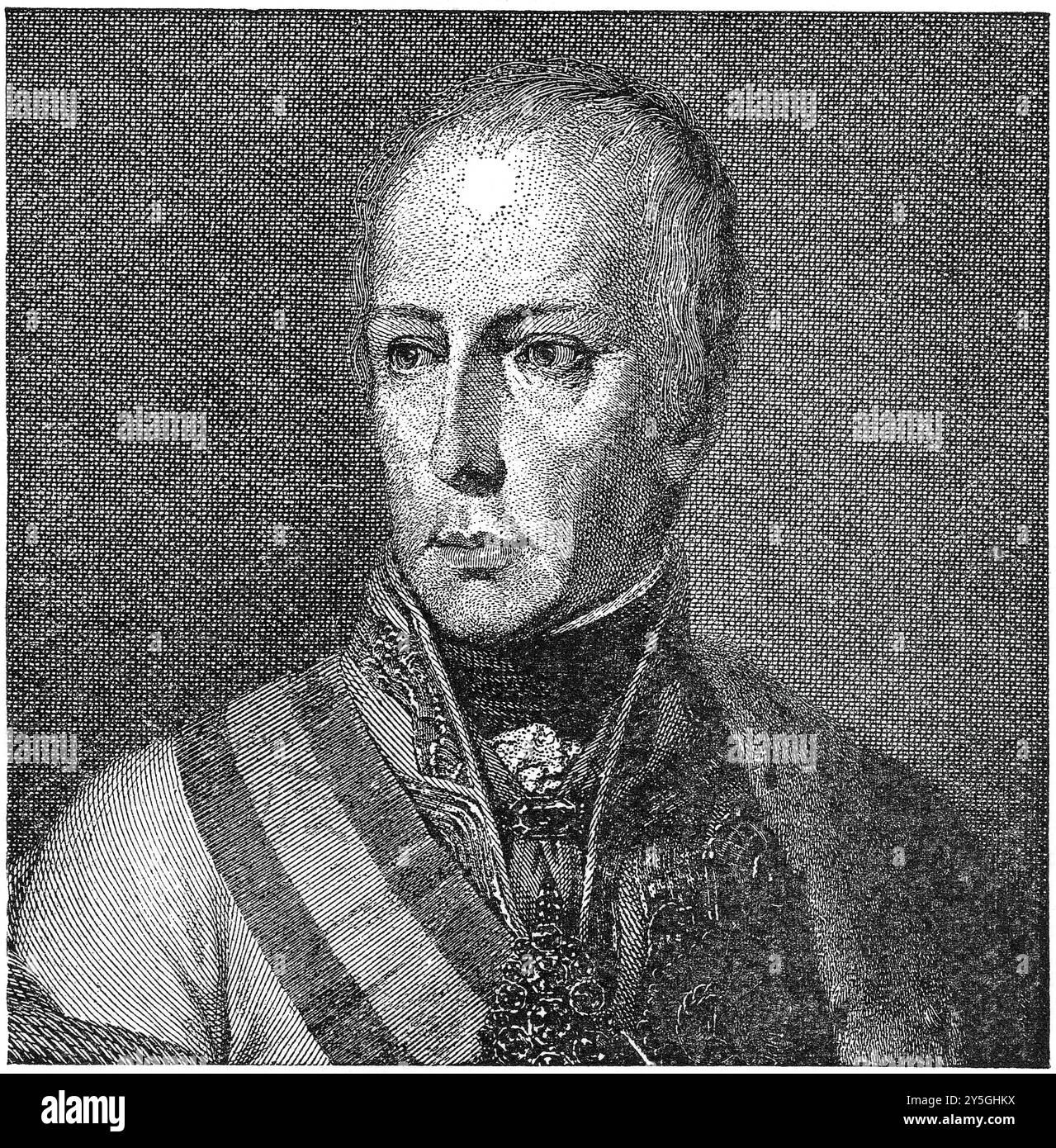 Francis II (1768-1835 ) - Portrait, Historical engraving Stock Photo - Alamy