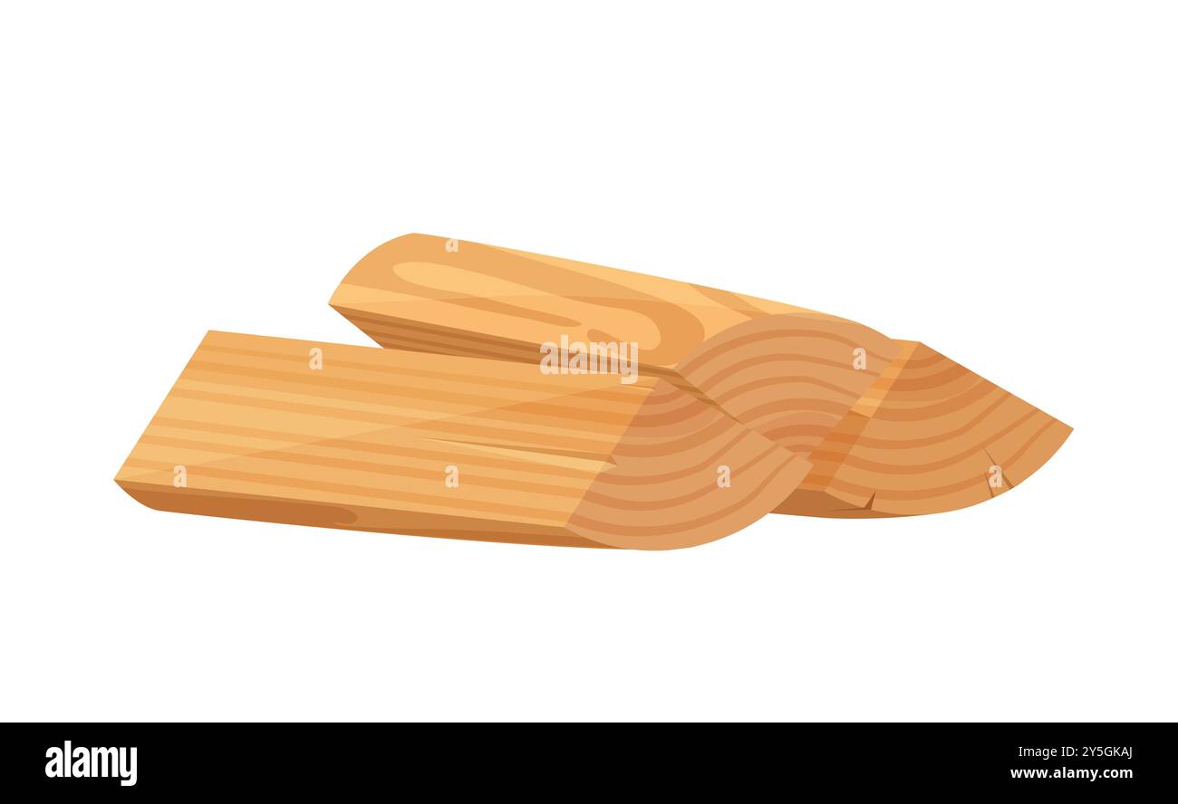 Wooden log pieces Stock Vector Images - Alamy