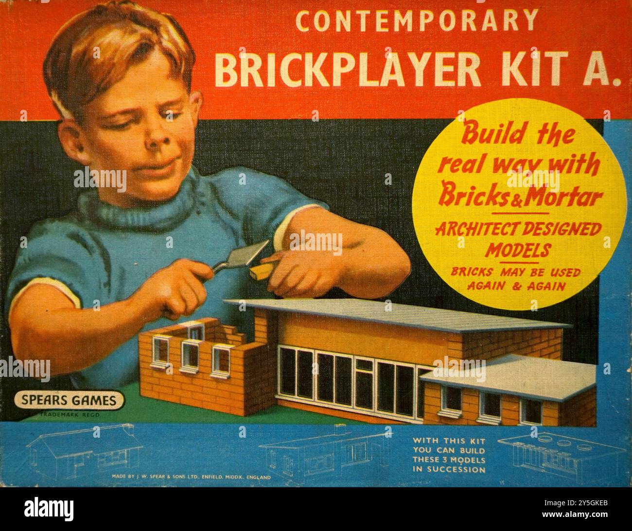 Brickplayer, 1938, (and Contemporary Brickplayer, 1959) from boardgame ...