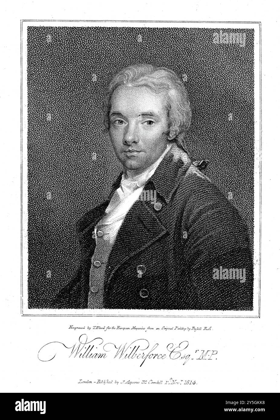 William Wilberforce (1759-1833 ) - Portrait, Historical engraving Stock ...