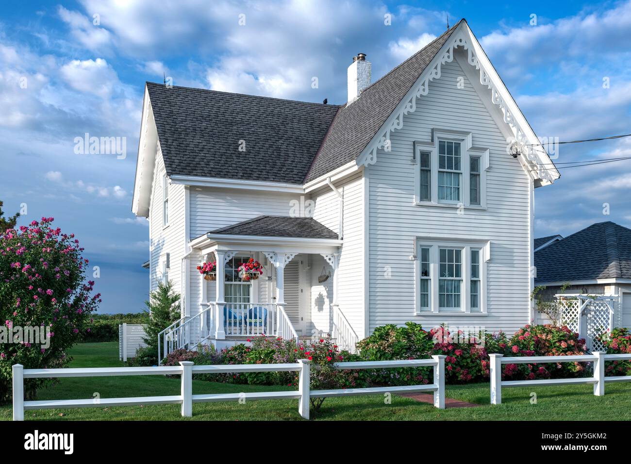 Victorian cottage exterior, Wellfleet, Cape Cod, Massachusetts Stock ...