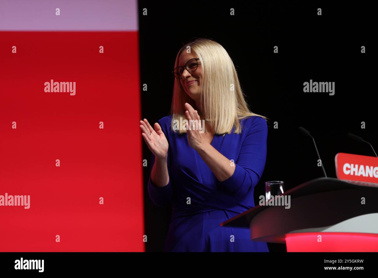 Liverpool, UK, Labour Party Conference 2024 Sunday, September 22. Elle ...