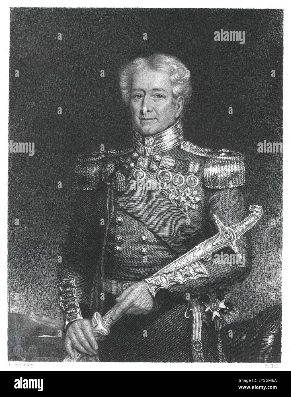 Robert Henry Sale (1782-1845 ) - Portrait, Historical engraving Stock ...