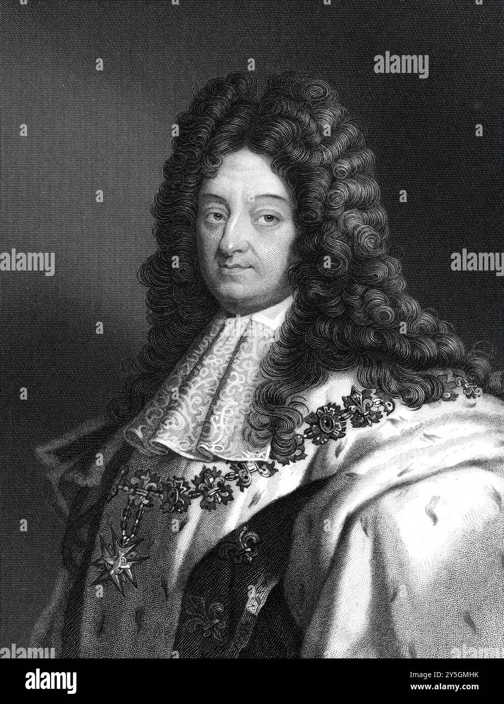 Louis XIV (1638-1715 ) - Portrait, Historical engraving Stock Photo - Alamy