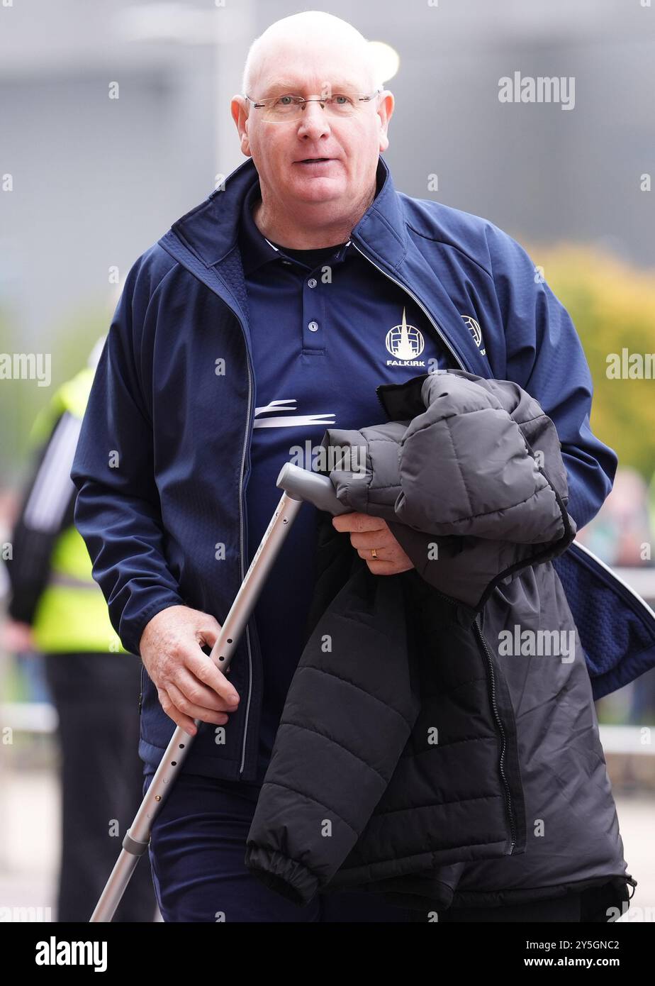 Falkirk manager John McGlynn arrives ahead of the Premier Sports Cup ...