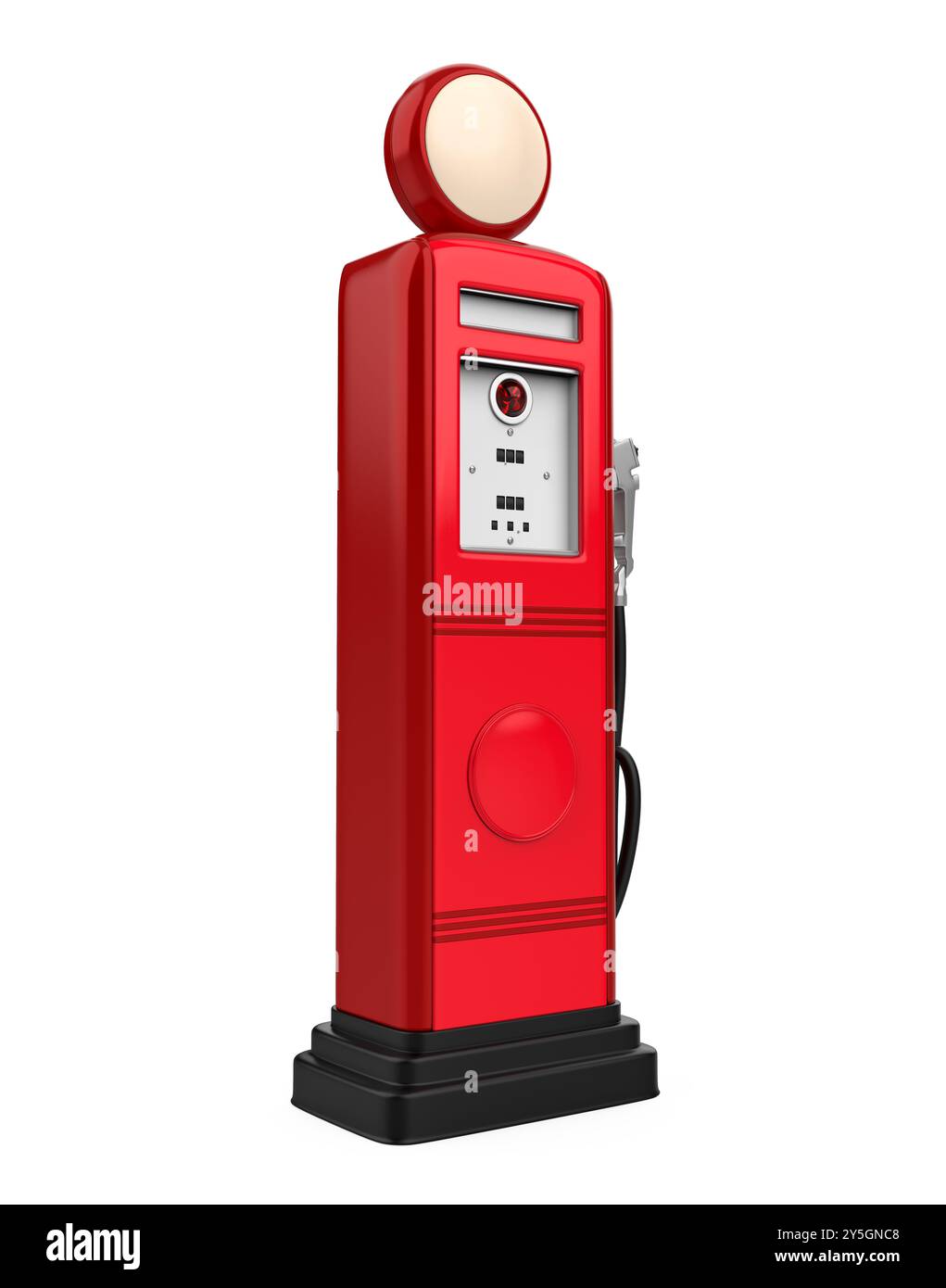 Retro Gas Pump Isolated Stock Photo - Alamy