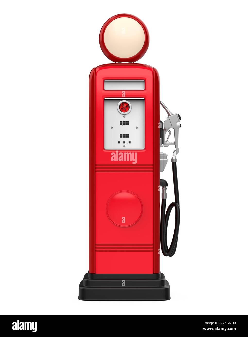 Retro Gas Pump Isolated Stock Photo - Alamy