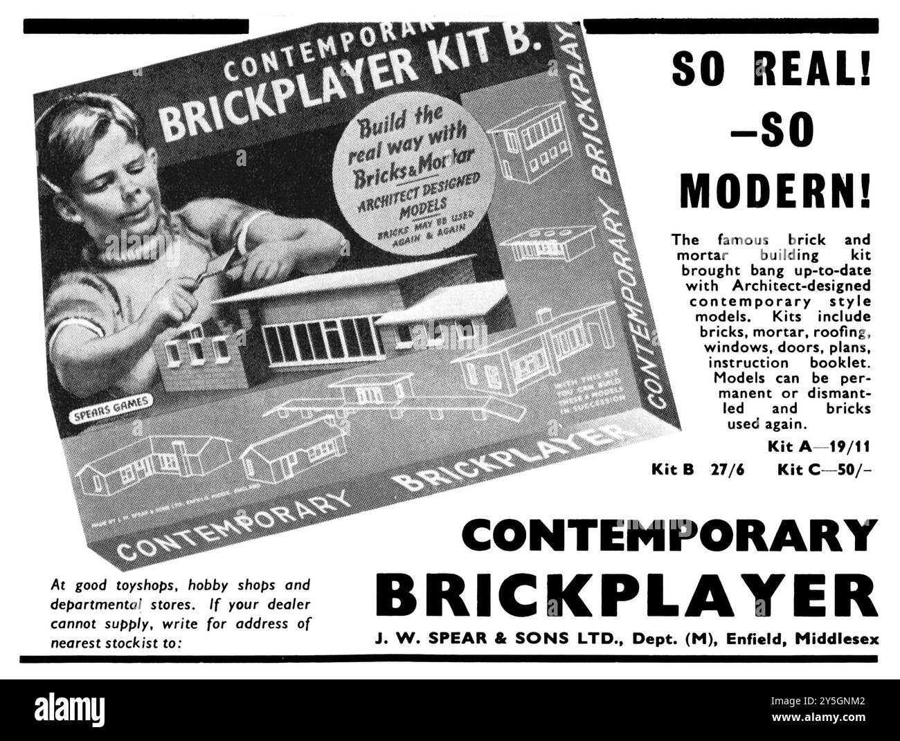 Brickplayer, adverts from 1940 and 1960 from boardgame company Spears ...
