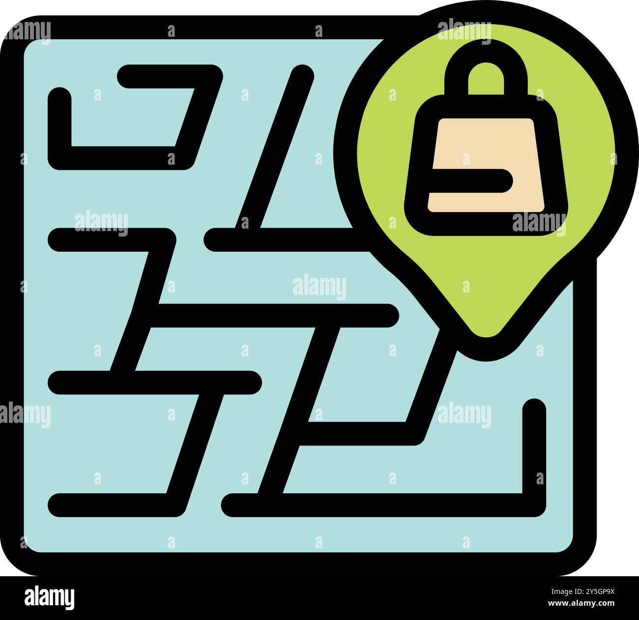 Finding a route Stock Vector Images - Alamy