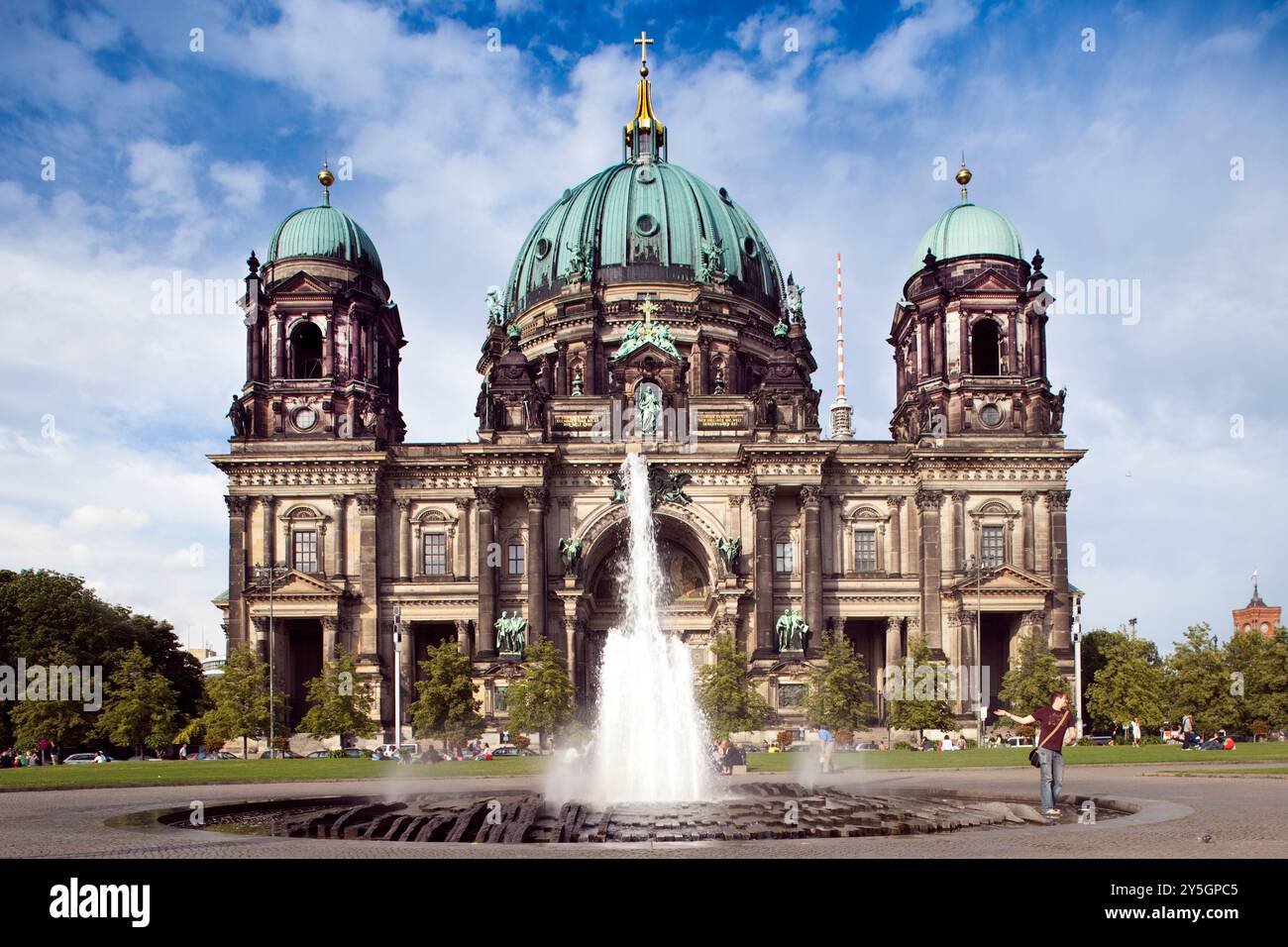 Berlin, Germany, July 24 2009, The stunning facade of Berliner Dom ...