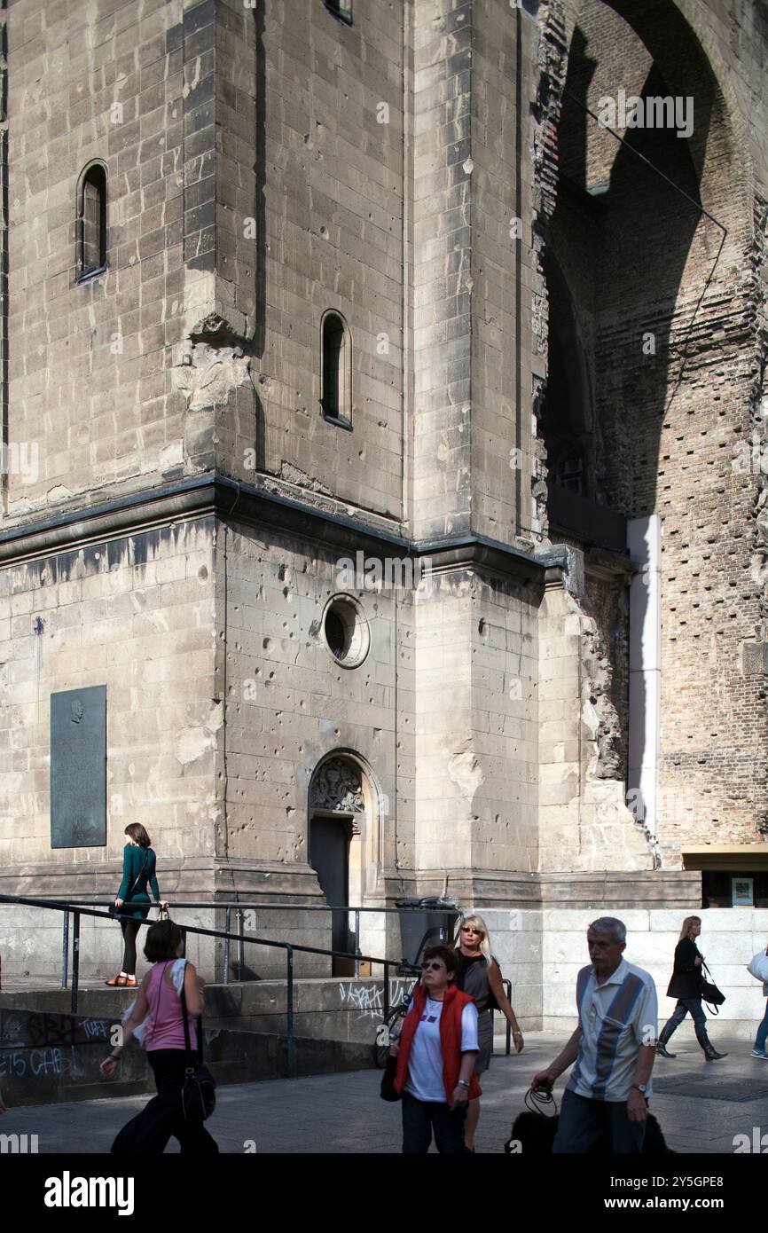 Berlin, Germany, July 24 2009, The Kaiser Wilhelm Memorial Church ...