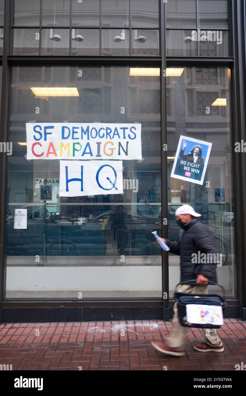 San Francisco, CA, USA - 17 Sept 2024 - The Campaign Headquarters for ...