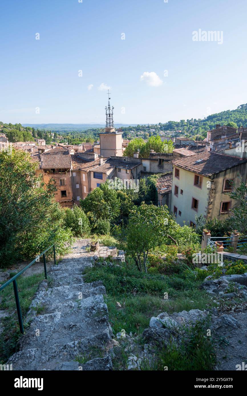 Cotignac, a picturesque village in Provence, South of France, known for ...