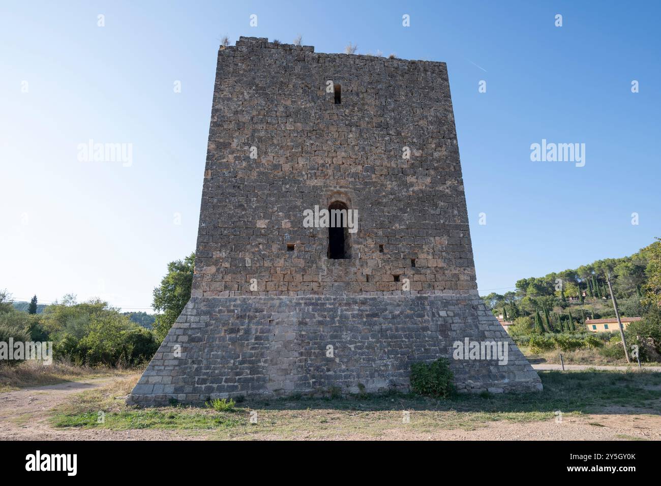 The Saracen Towers of Cotignac, perched on an impressive 80m high tuff ...