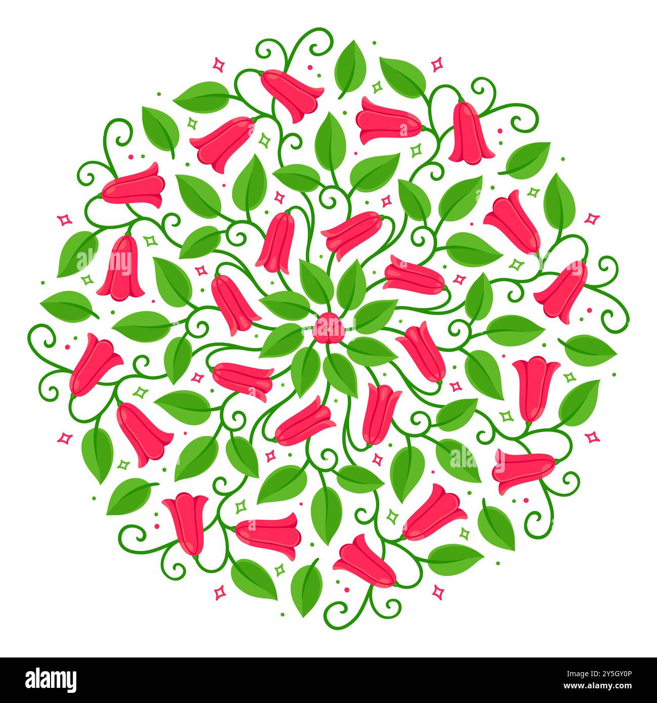 Copihue drawing Stock Vector Images - Alamy