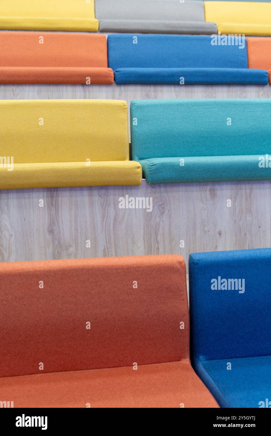 Colorful Seats in Orange, Blue, Green, Brown, and Yellow – Comfort Zone ...