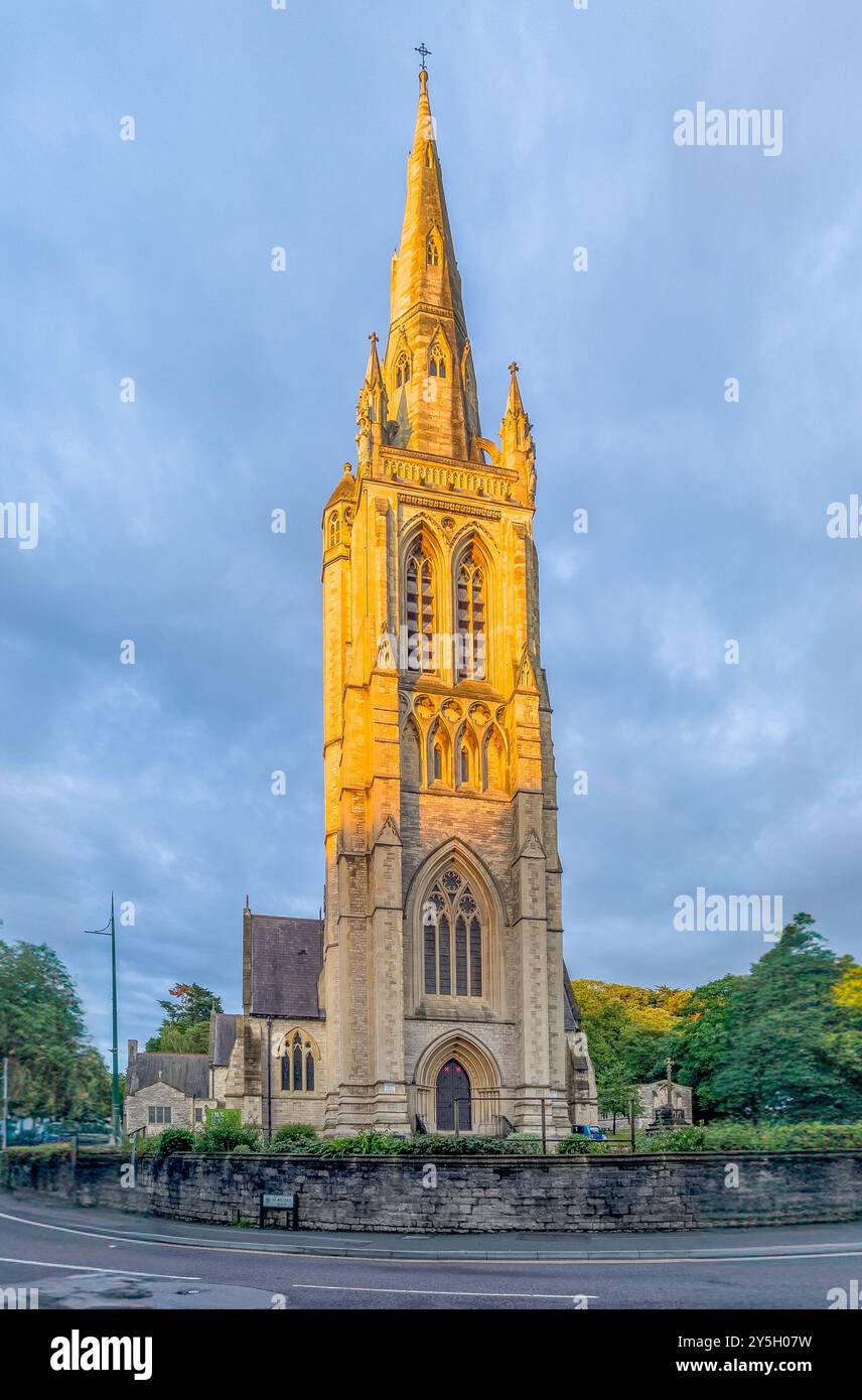 saint Peter's Road, Bournemouth, UK - July 15th 2024: Sunset light on ...