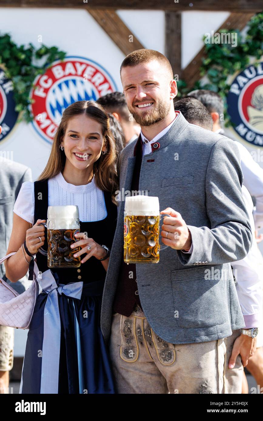 Munich, Germany. 22nd Sep, 2024. Eric Dier from FC Bayern Munich and ...