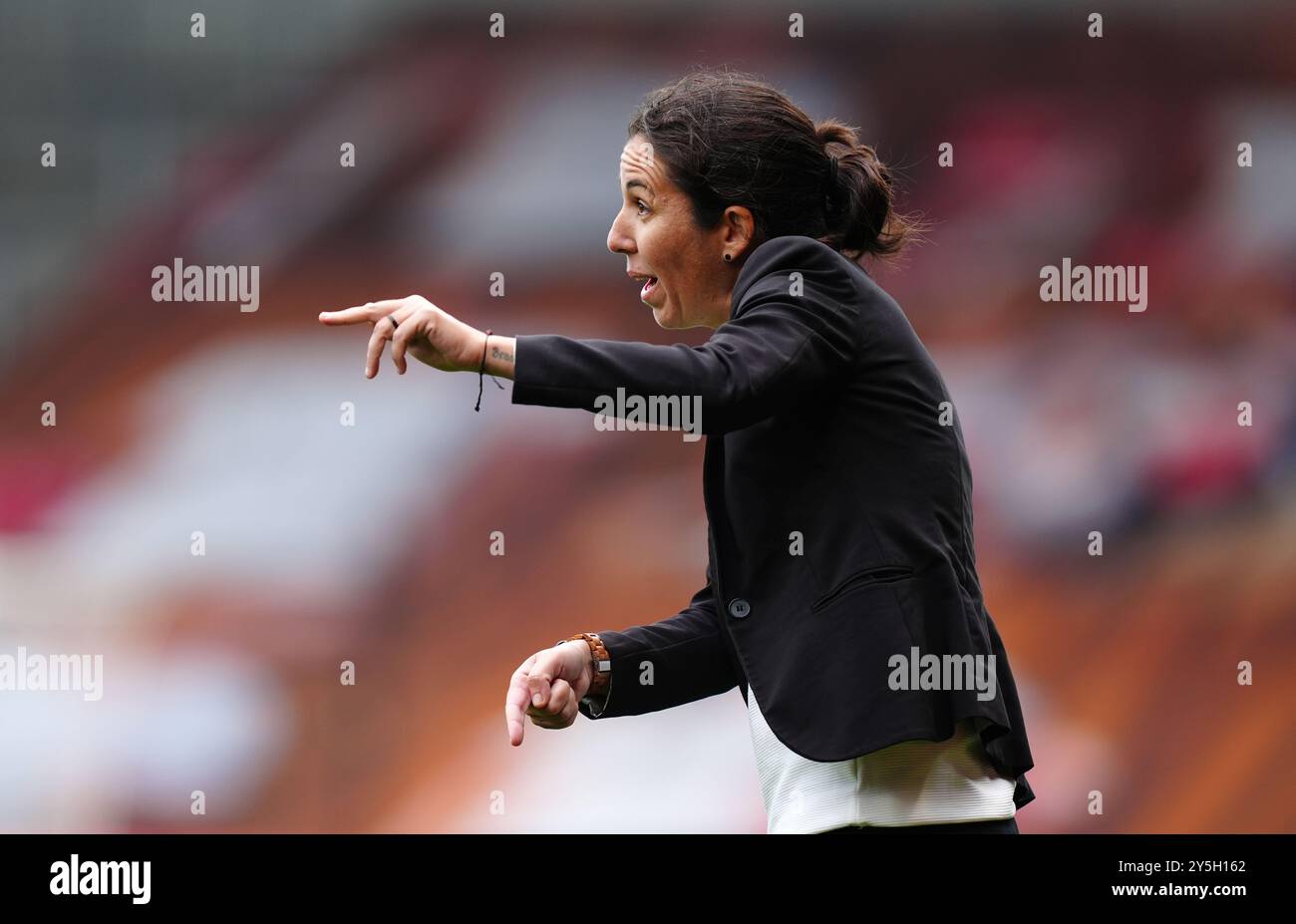 Leicester City manager Amandine Miquel on the touchline during the ...