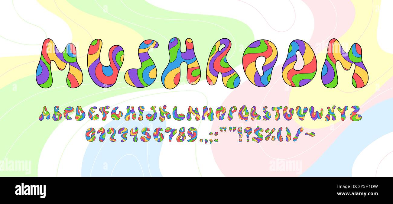 Grunge rainbow letters alphabet type hi-res stock photography and ...