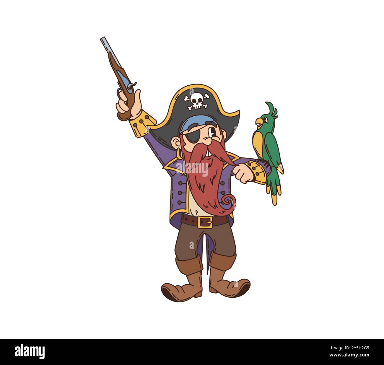 A flintlock pistol Stock Vector Images - Alamy