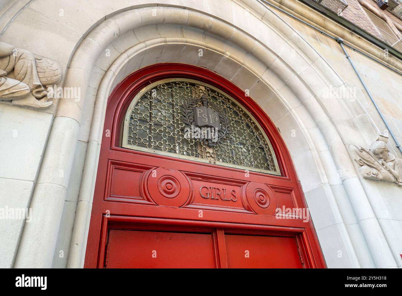 Separate gender entrance sign for public school 116, Murray Hill, New ...