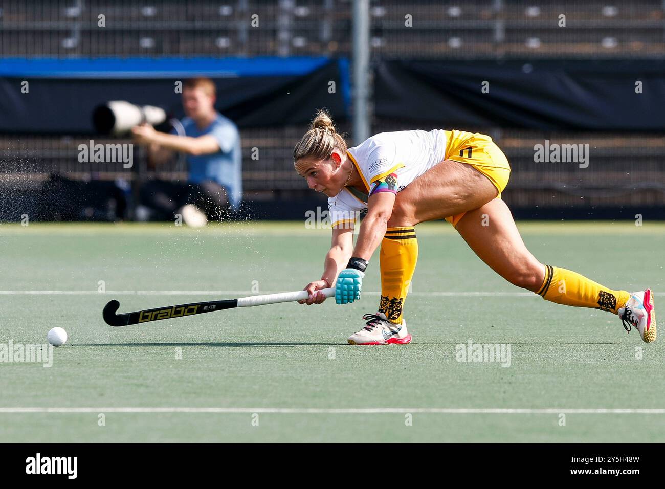 AMSTELVEEN , 22-09-2024 , Wagener Stadion , Tulp Hockey Hoofdklasse ...