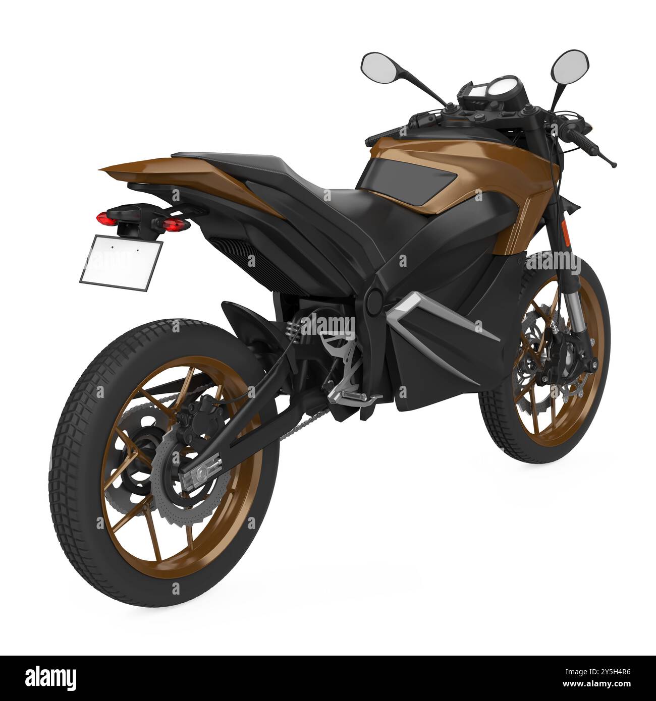 Motorcycle isolated on white background Stock Photo - Alamy