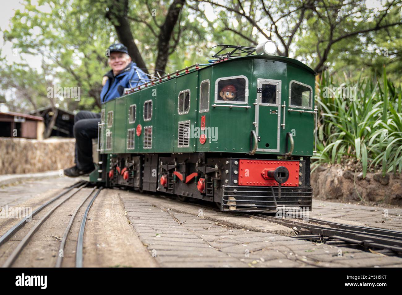 Gauteng, South Africa. 22nd Sep, 2024. A model train enthusiast ...