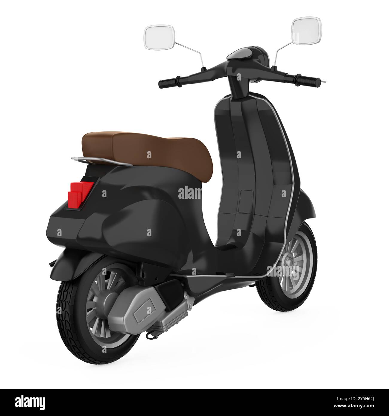 Vintage Scooter Motorcycle Isolated Stock Photo - Alamy