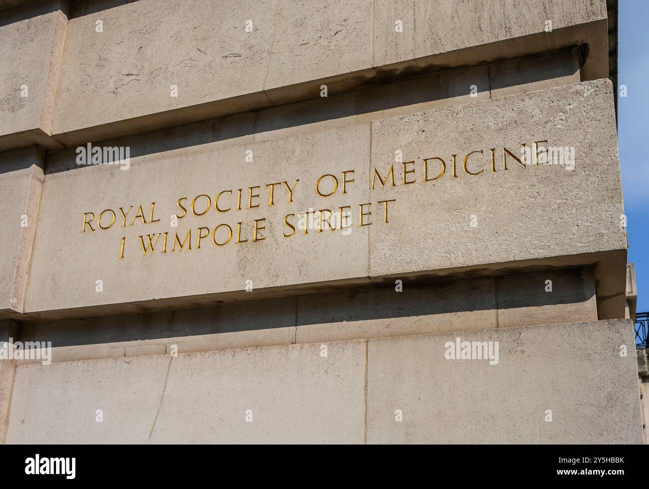 London, UK. Royal Society of Medicine, 1 Wimpole Street Stock Photo - Alamy