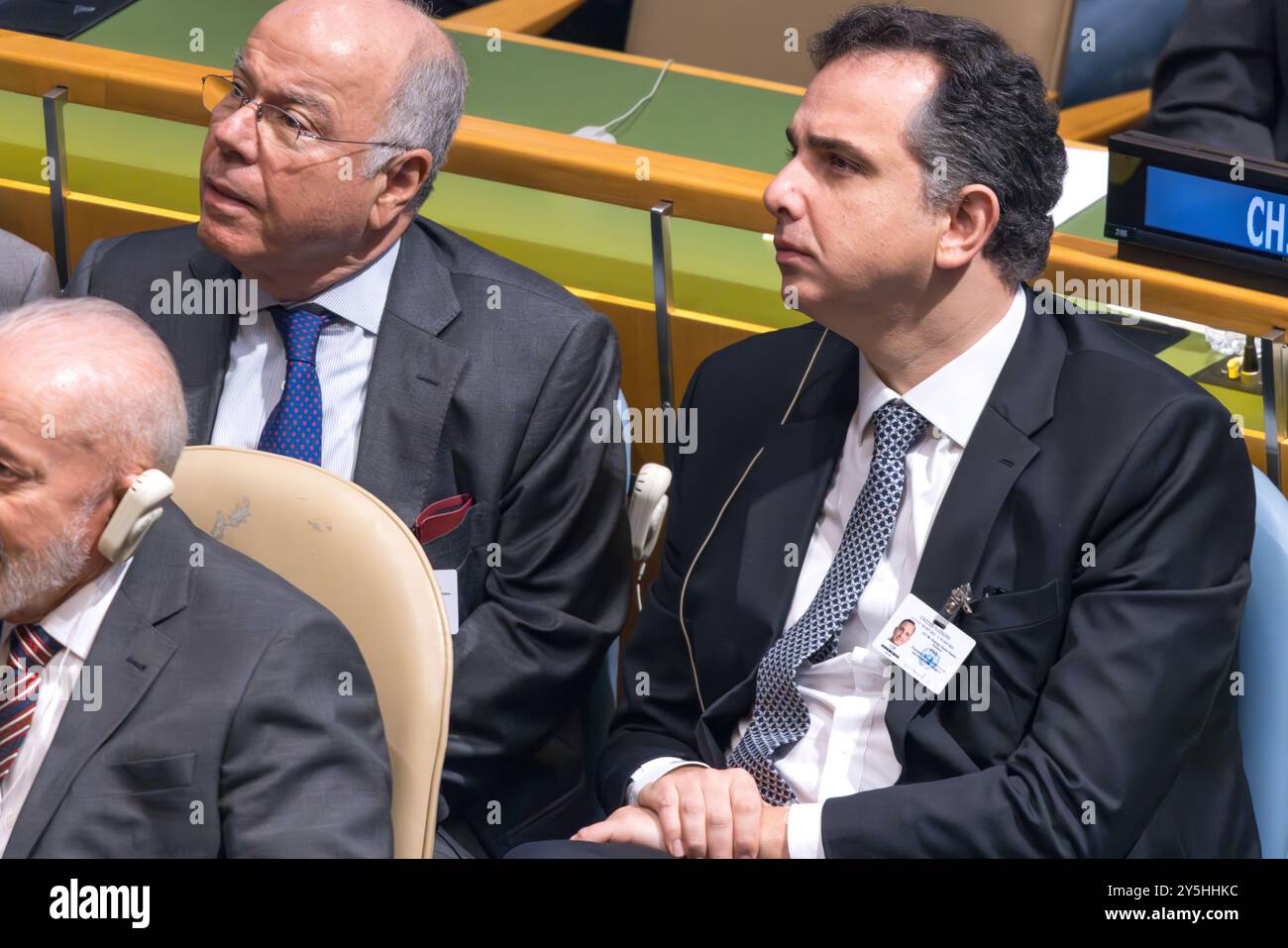 New York, United States. 22nd Sep, 2024. Rodrigo Pacheco Senator of ...
