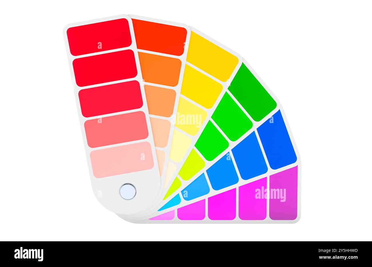 Pantone color palette guide, 3D rendering isolated on white background ...