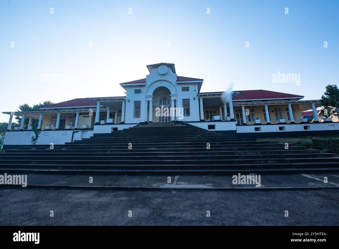 First Parliament building of Uganda building in Entebbe Stock Photo - Alamy